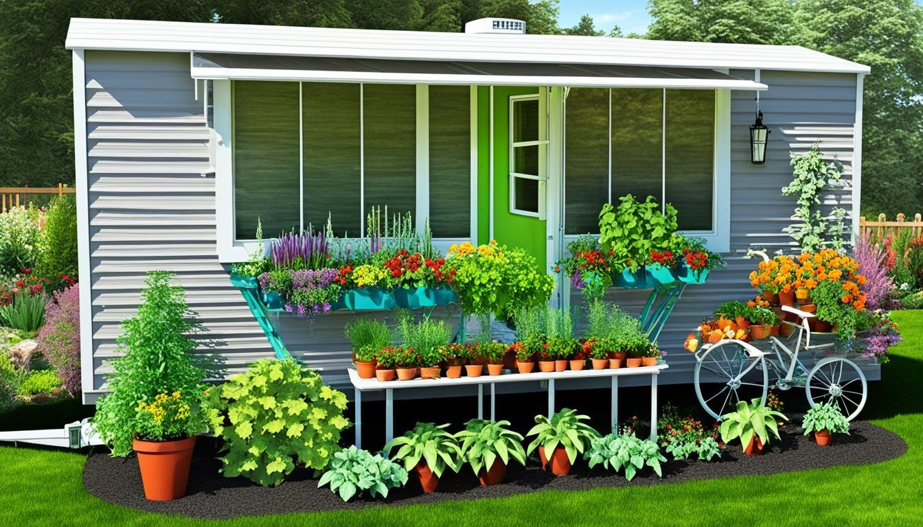 "Building a Portable Garden: Green Living in a Mobile Home"